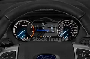2021 Ford Ranger XLT 4 Door Trucks Instrument cluster - Car Stock Images